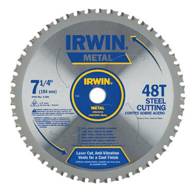 IRWIN Metal Cutting Circular Saw Blade 7 14 Diameter - Office Depot