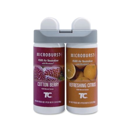 Rubbermaid Microburst Duet Refills Cotton BerryRefreshing Citrus Carton ...