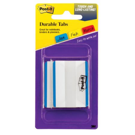 Post it Durable Filing Tabs 2 Blue Pack Of 50 by Office Depot & OfficeMax