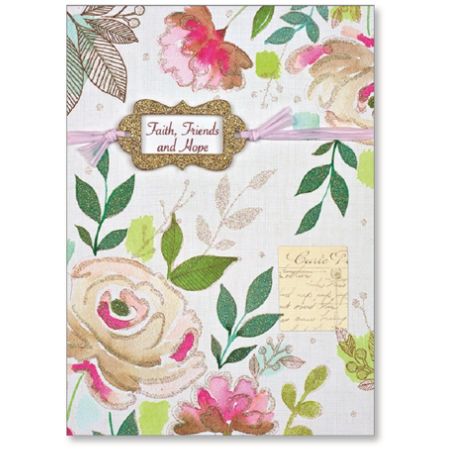 Viabella Thinking Of You Greeting Card Faith Friends And Hope 5 x 7 ...