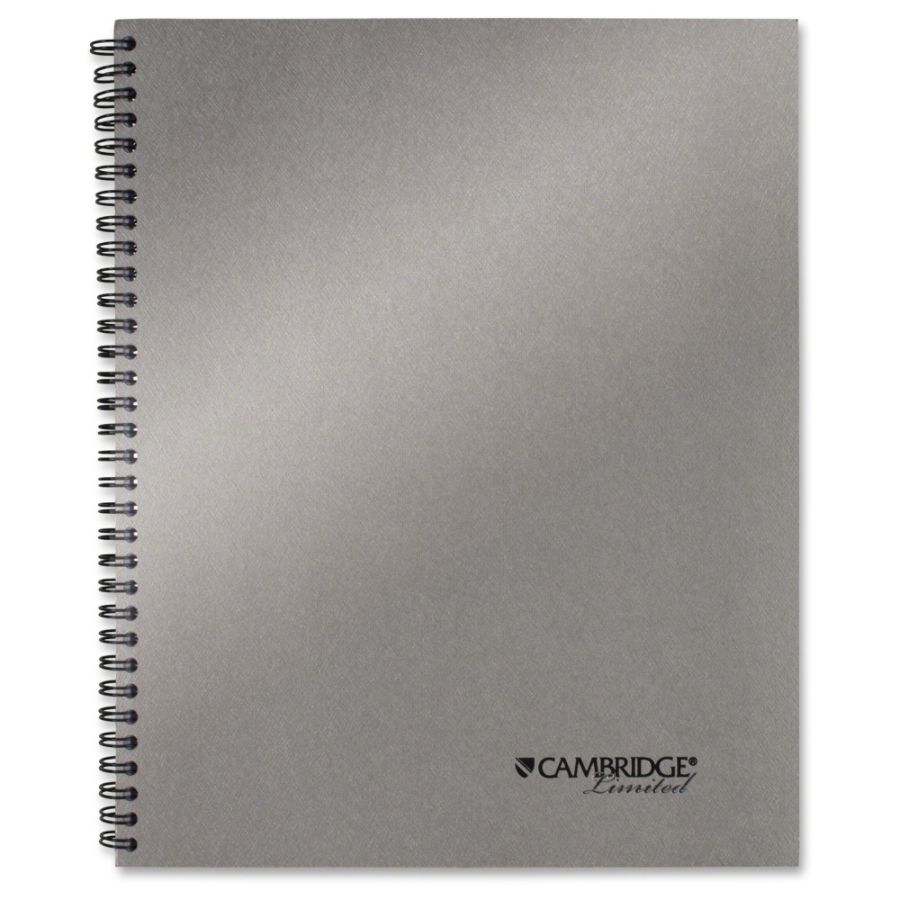 Mead Silver 11 Metallic Notebook Twin Wirebound 20 lb Basis Weight 11 x ...