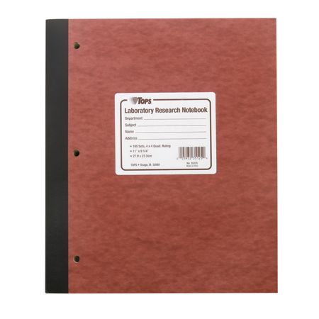 TOPS Lab Research Notebook With Carbon Sheets 9 14 x 11 Quad Ruled ...
