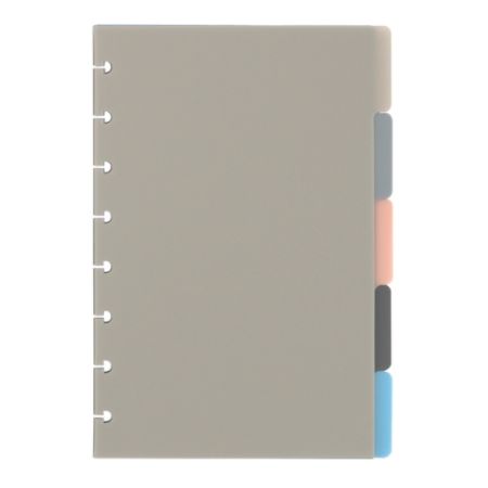 TUL Discbound Dividers 5.5 x 8.5 Metallic 5PK - Office Depot