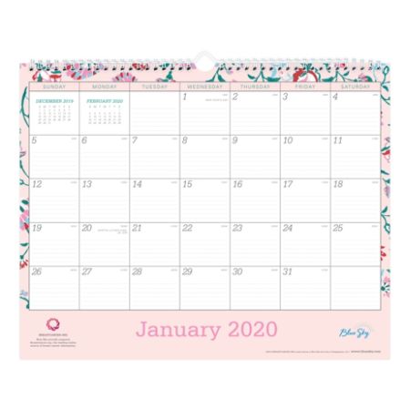 Blue Sky Garden Flower Calendar 101630 20 - Office Depot