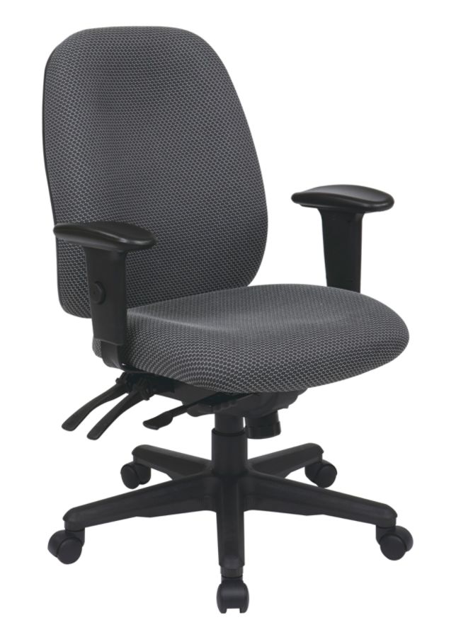 Office Star Work Smart Ergonomic Multifunction High Back Chair 38 14 H ...